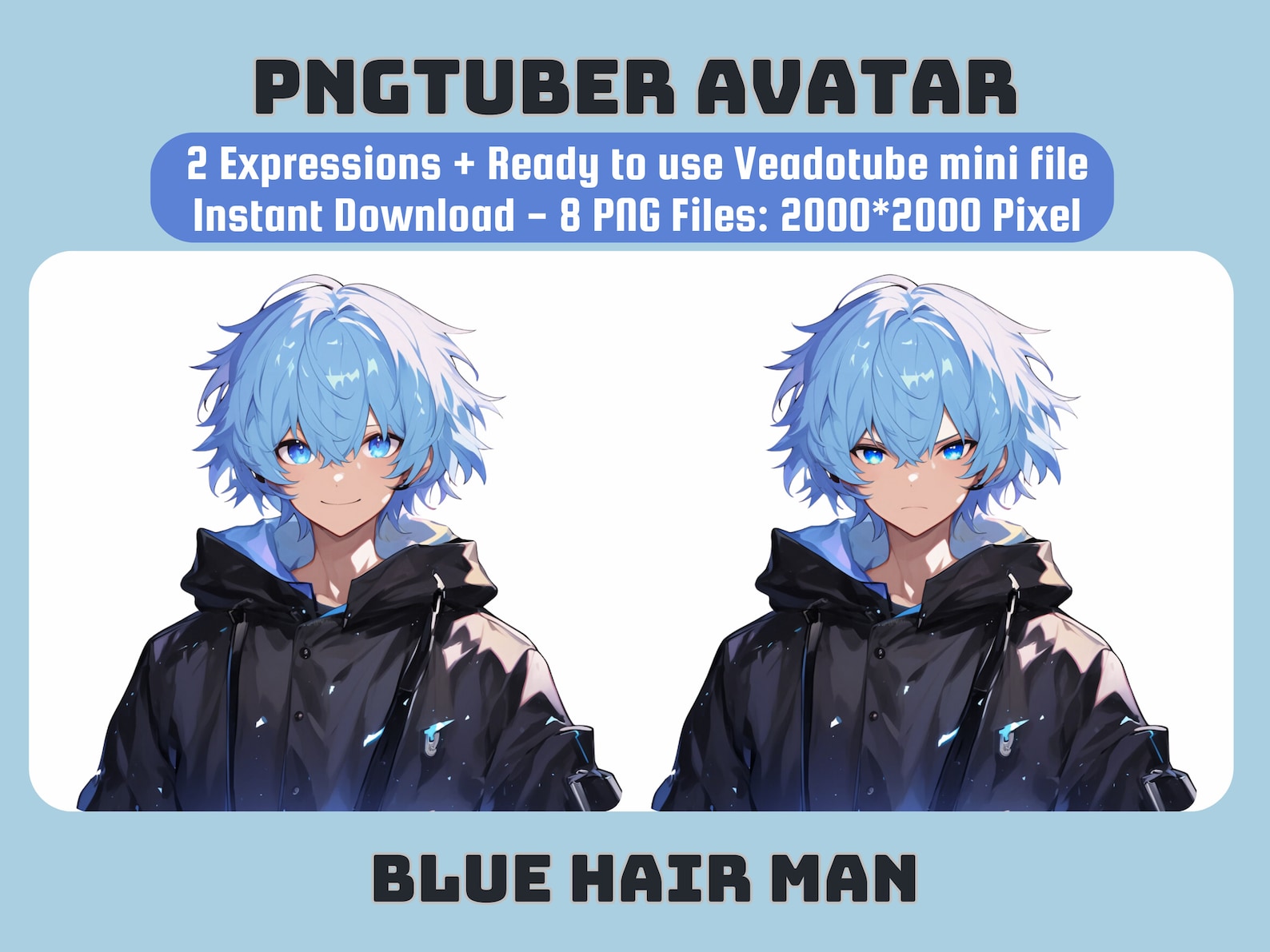Pngtuber Male Model Avatar Twitch Overlay OBS Stream Overlay Png Tuber ...