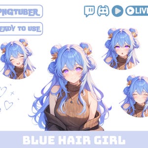 Pngtuber Girl Model Avatar Twitch OBS Stream Overlay Png Tuber Female ...