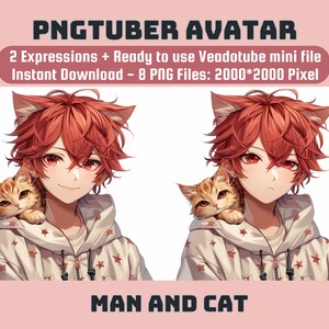 Pngtuber Male Model Avatar Twitch Overlay OBS Stream Overlay Png Tuber ...