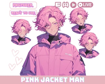 Pngtuber Male Model Avatar Twitch Overlay OBS Stream Overlay Png Tuber ...