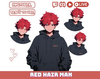 Pngtuber Male Model Avatar Twitch Overlay OBS Stream Overlay Png Tuber ...