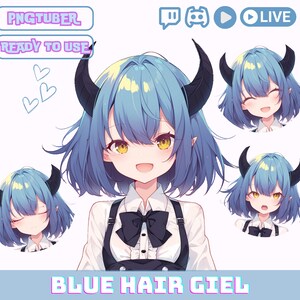 Pngtuber Avatar Anime Girl | Vtuber PNG Model for Twitch & Youtube ...