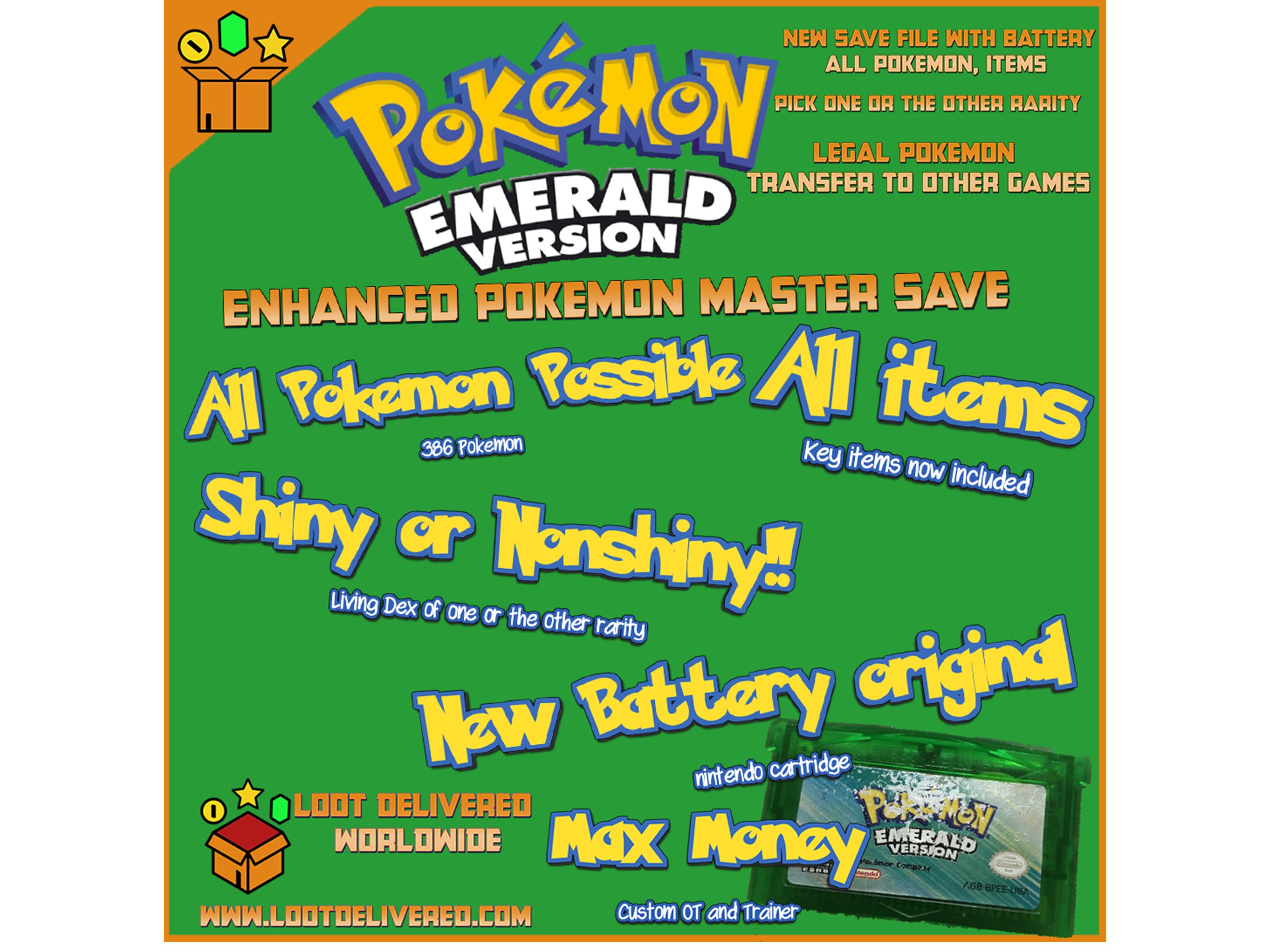 Pokemon Emerald All Pokemon List