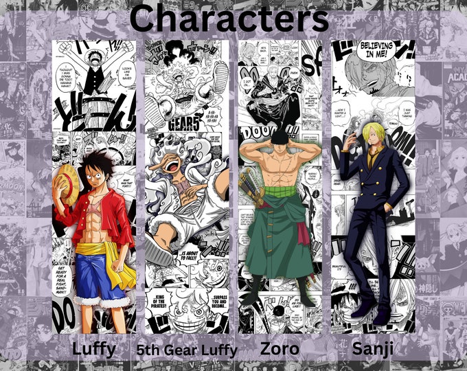 Zoro Bookmark - One Piece Bookmark - Anime Bookmark - Anime Gifts ...