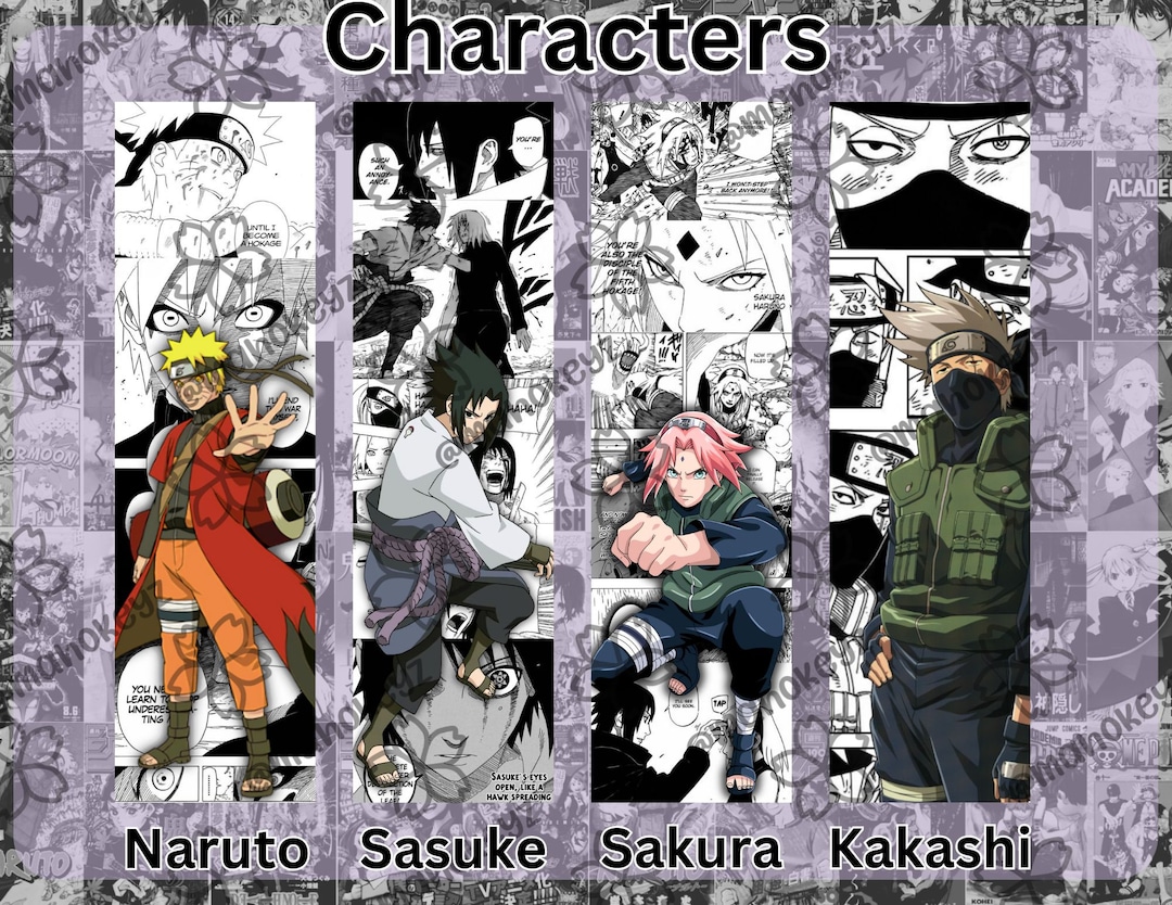 Manga Character Bookmark, Laminated Fanartthemed Bookmark / Anime ...