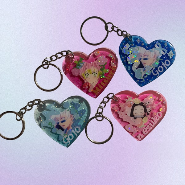 Anime Keychain - Etsy