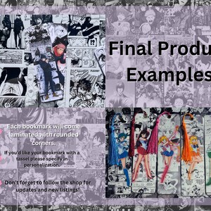 Manga Character Bookmark, Laminated Fanartthemed Bookmark / Anime ...