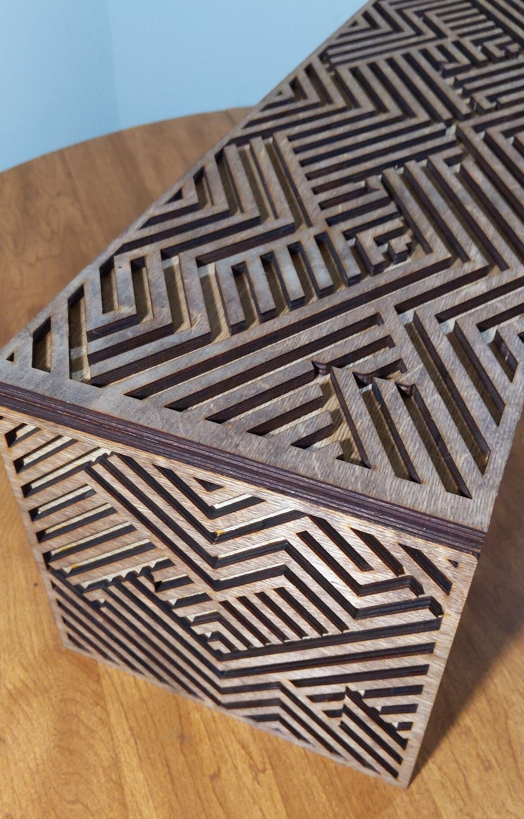 Wooden Table Display Stand | Laser Cut Ornamental Design Counter Riser | Sturdy Retail Shelves ...