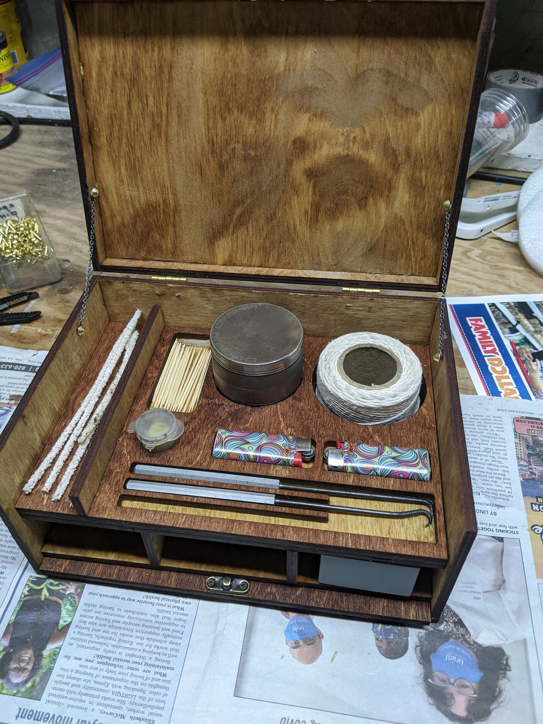 Stash Box Wooden Handmade Stained Custom Gift Keepsake Jewelry - Etsy