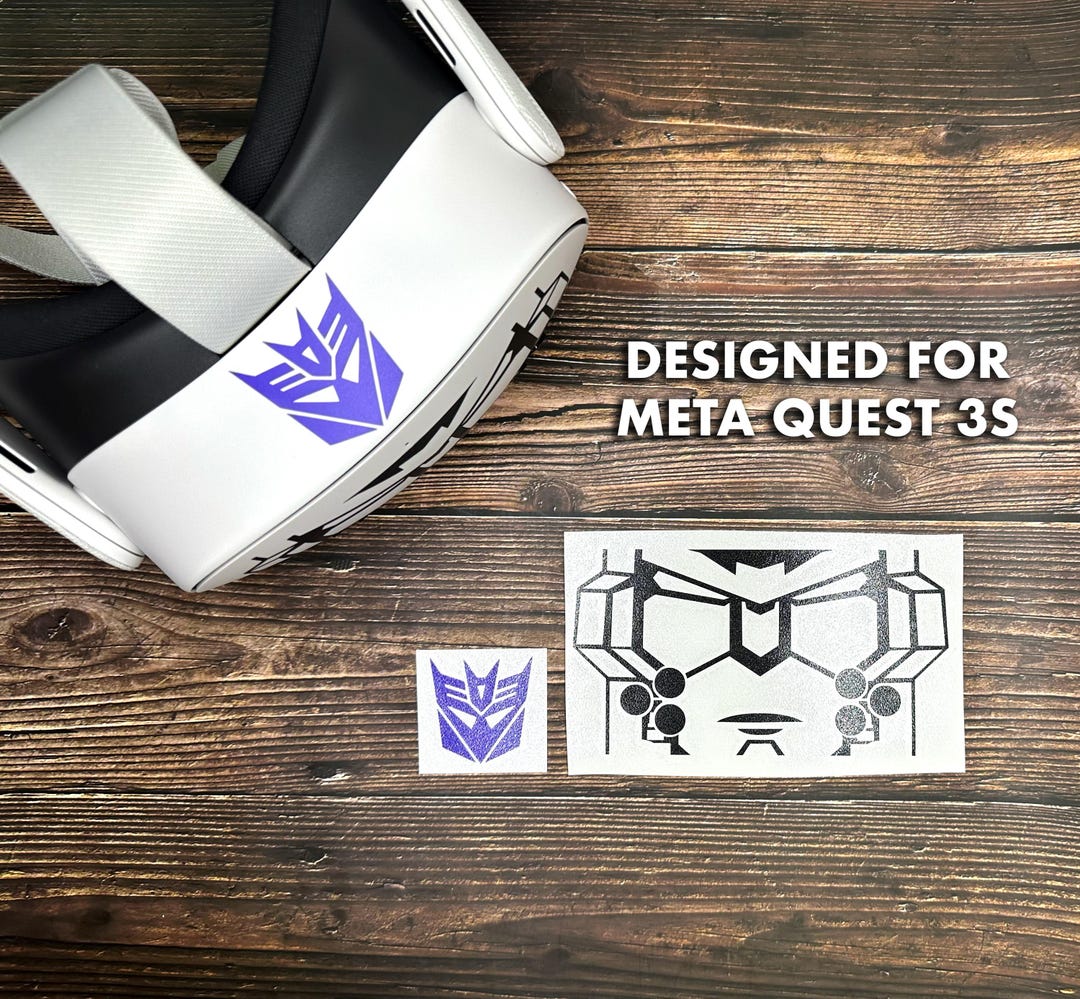 Meta Quest 3s Oculus - Transformers Decepticons Megatron Set VR Decals ...