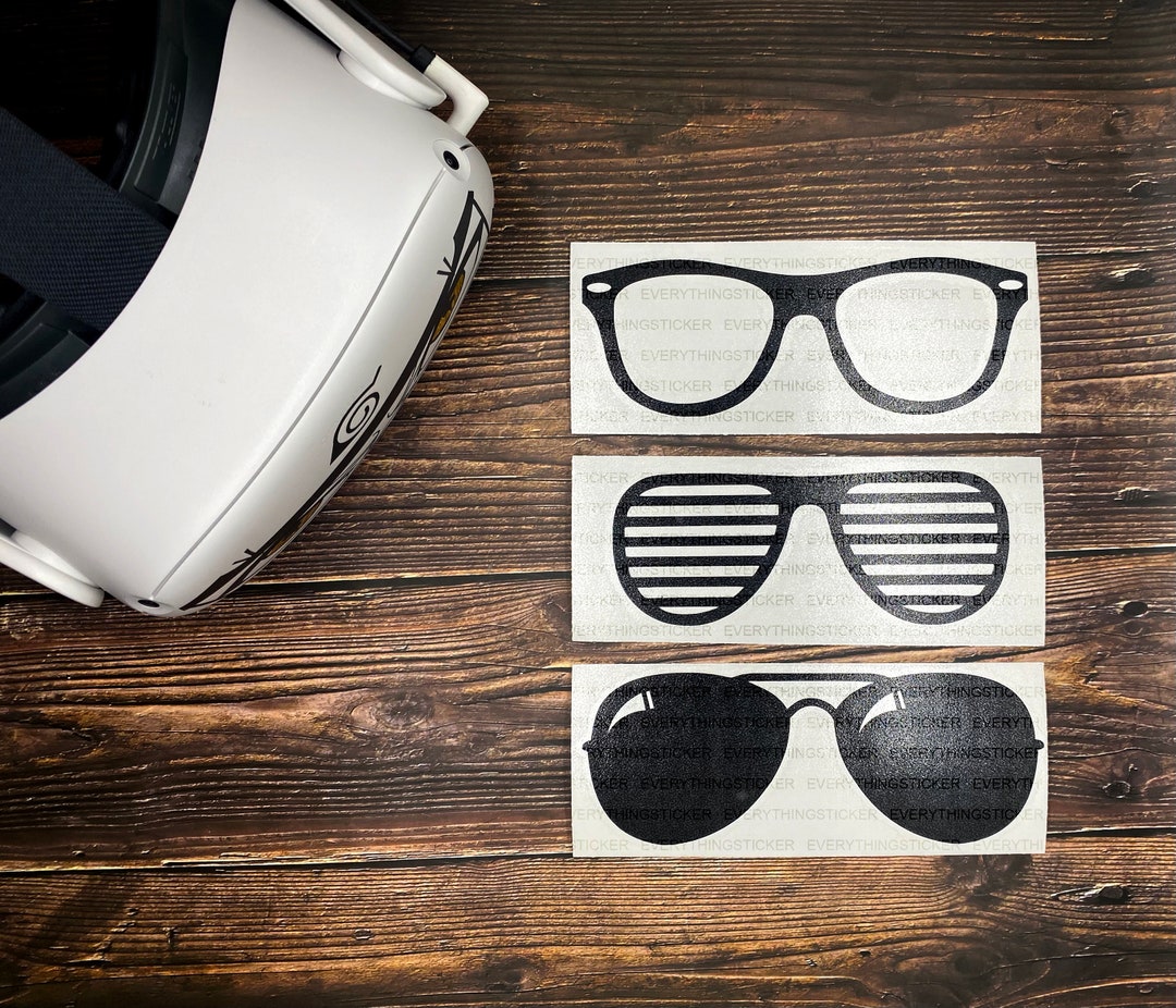 Meta Quest 2 Oculus - 3 Glasses Aviator Stunner Style Decal Vinyl Set ...