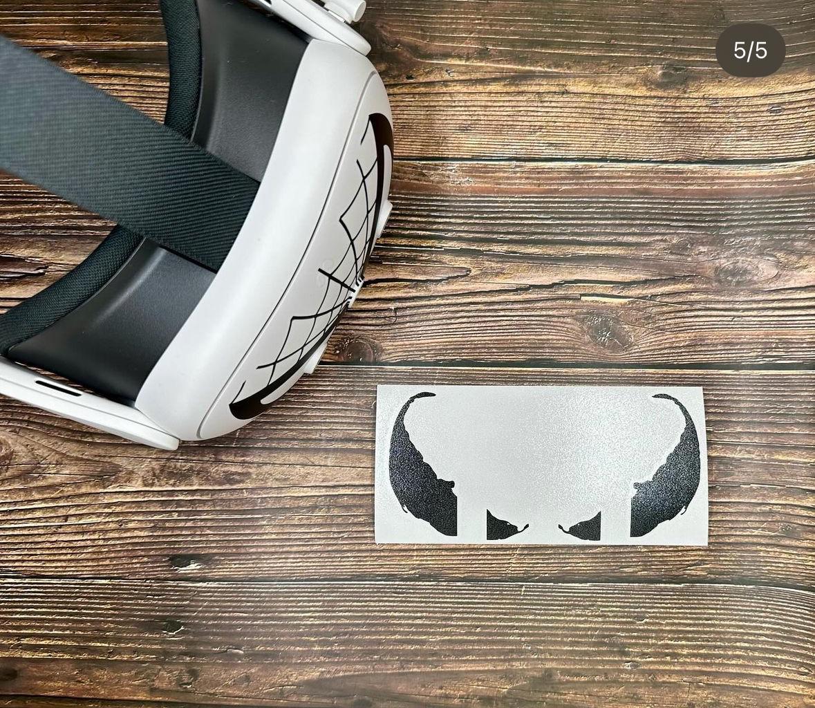 Meta Quest 3 VR Oculus - 3 Spiderman Venom Eyes Marvel Set VR Decals ...