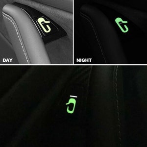 Tesla Model 3 Y 8pcs Glow in Dark Car Open Door Button Stickers for ...