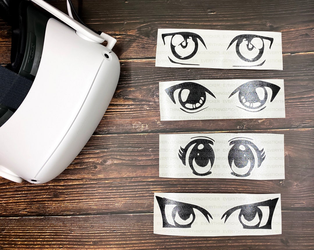 Meta Quest 2 Oculus - 4 Anime Eyes Decal Vinyl Set VR Decals Skin Free ...