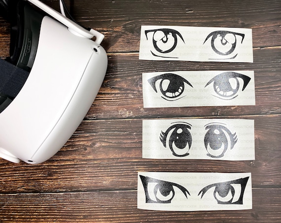 Meta Quest 2 Oculus 4 Anime Eyes Decal Vinyl Set VR Decals | Etsy