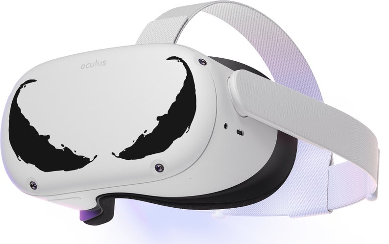 Meta Quest 2 Oculus - 3 Spiderman Venom Eyes Marvel Set VR Decals Skin ...