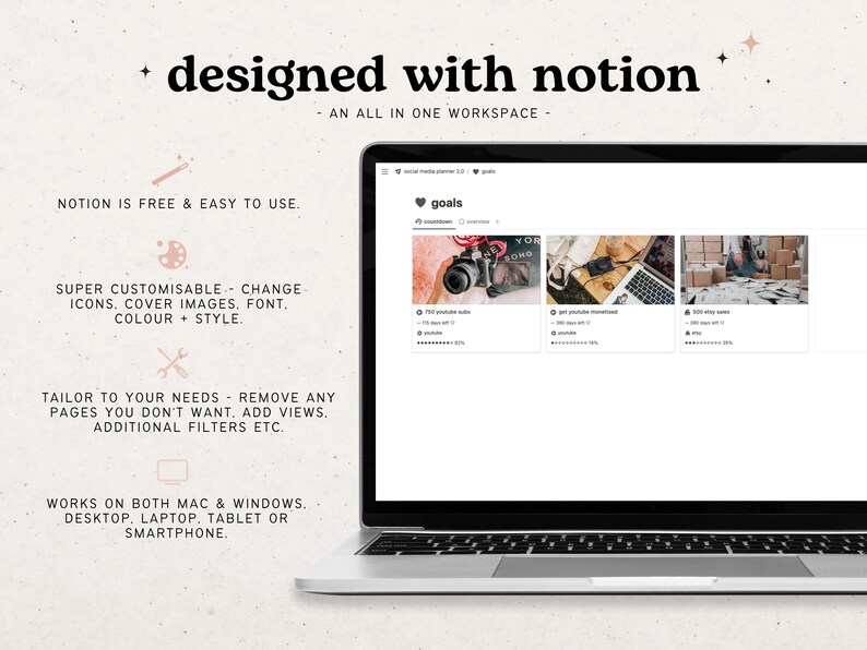 Minimal Social Media Content Planner and Calendar Editable Template for ...