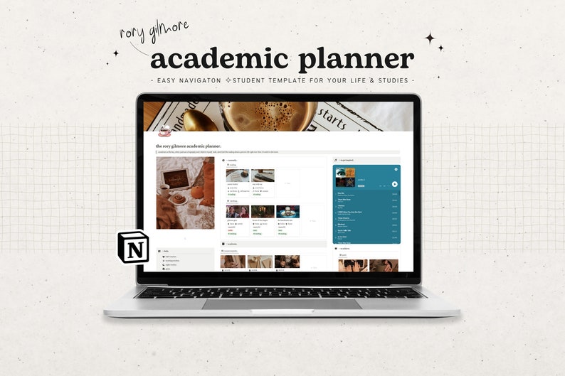 Notion Template Student & Personal Life Planner Academic Rory Gilmore ...
