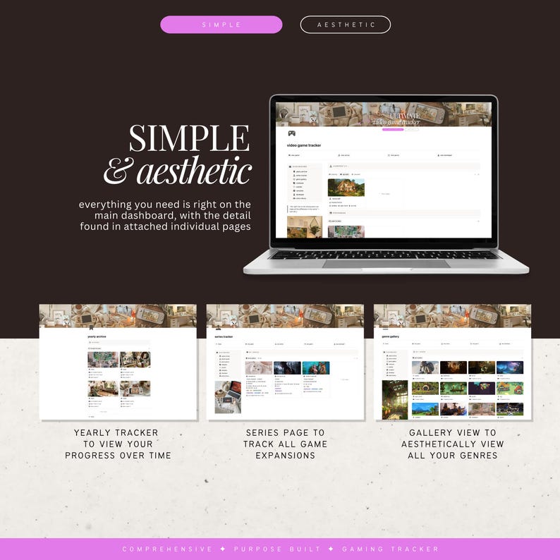 Notion Video Game Tracker Template | Game Library & Backlog Planner ...