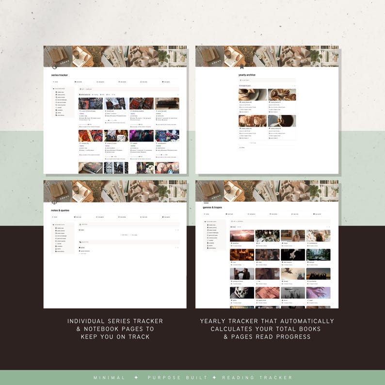 Notion Reading Tracker Template | Digital Bookshelf & Tbr Planner ...