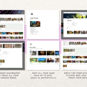 Video Game Tracker Notion Template • Complete Gaming Dashboard • All in ...