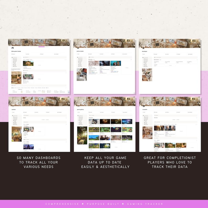 Notion Video Game Tracker Template | Game Library & Backlog Planner ...