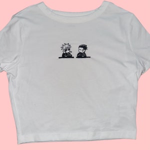 JJK Double Sorcerers Minimal Crop Top - Etsy