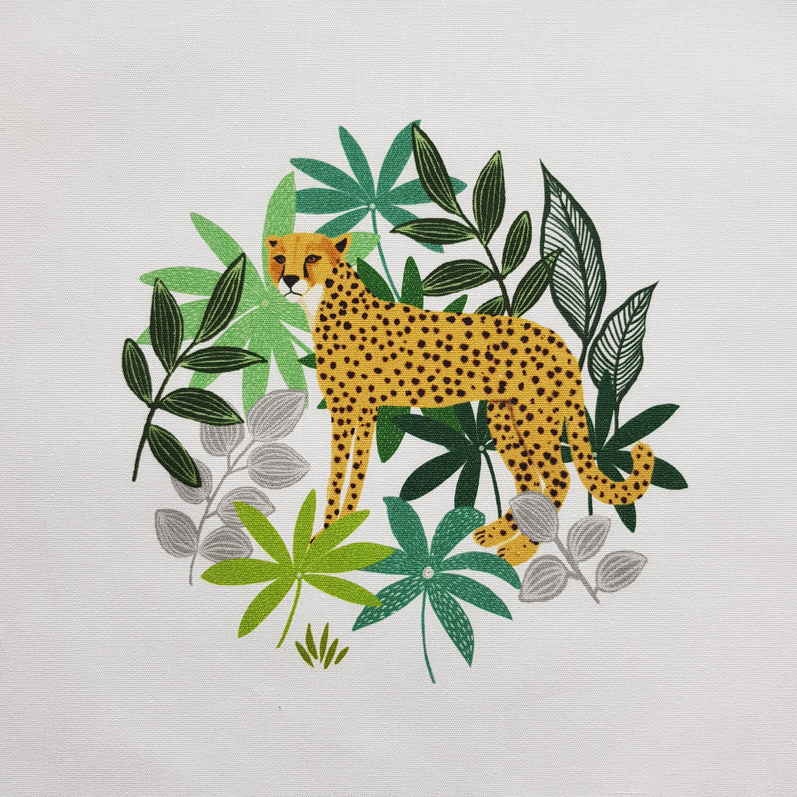 Cheetah Tropical Embroidery Kit - Etsy UK