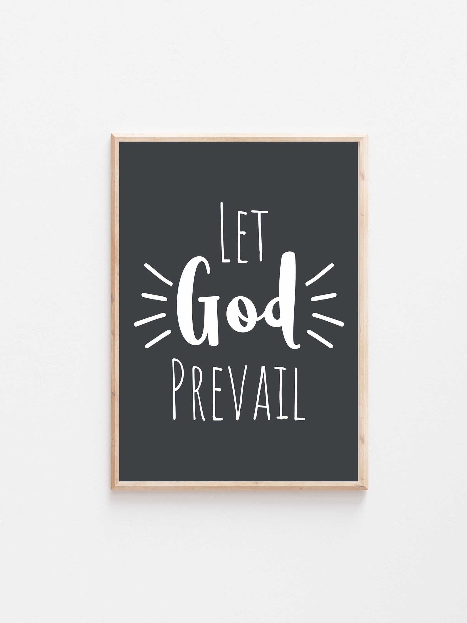 Let God Prevail Sign 2 Colors Digital Print Printable | Etsy