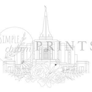 Gilbert Temple Coloring Page Coloring Pages