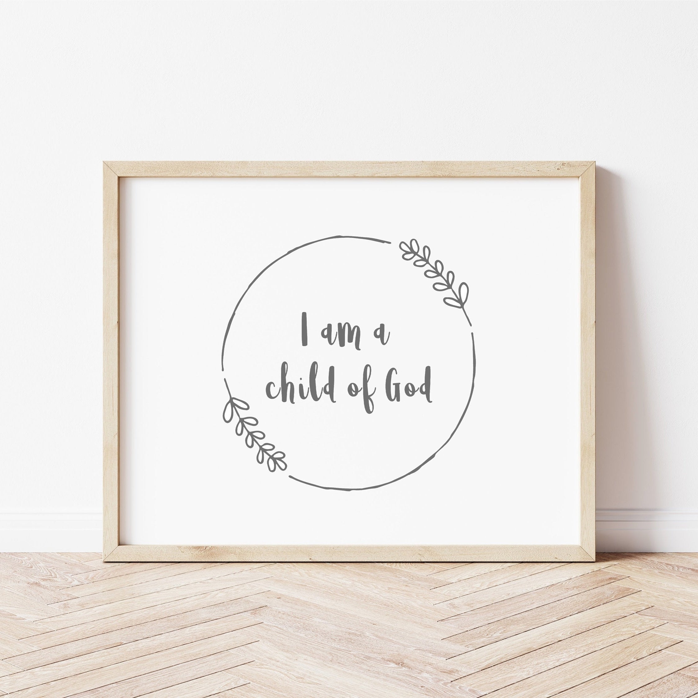I Am a Child of God Sign | Digital Print | Nursery | Baby Girl | Baby ...