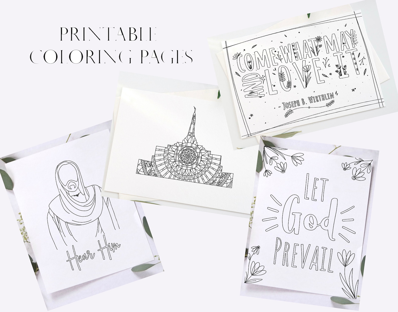 Adult Coloring Pages | Printable | LDS | General Conference ...