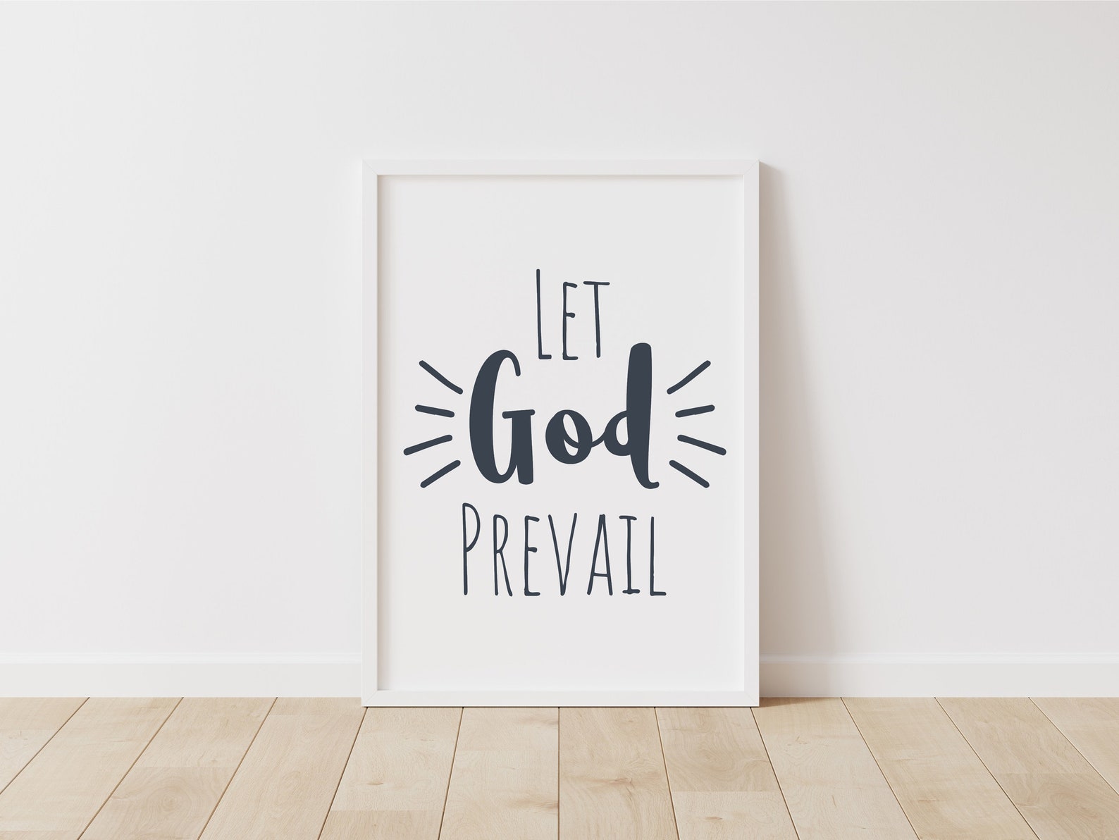 Let God Prevail Sign 2 Colors Digital Print Printable | Etsy