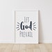 Let God Prevail Sign | 2 Colors | Digital Print | Printable | General ...