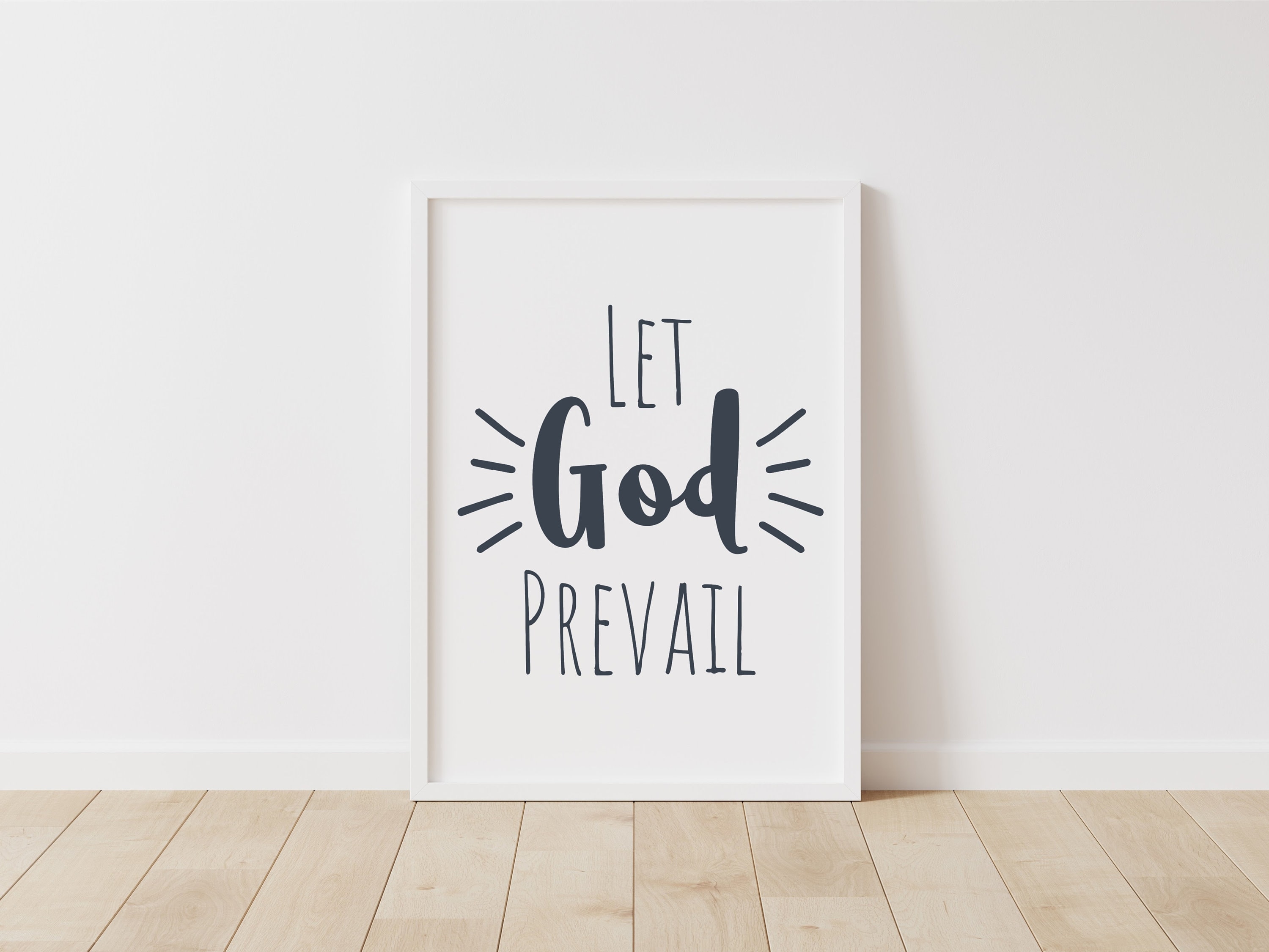 Let God Prevail Sign | 2 Colors | Digital Print | Printable | General ...