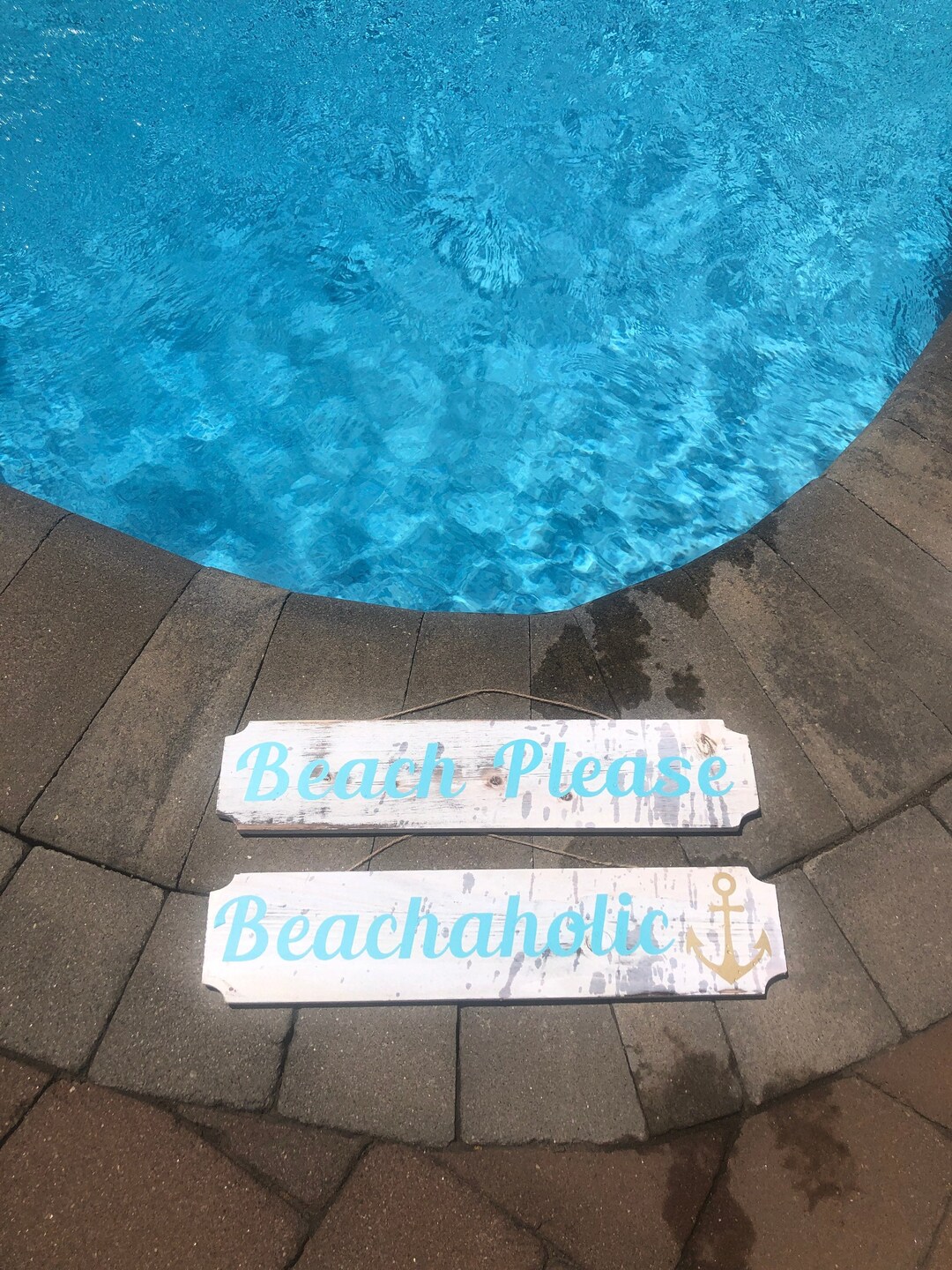 Beachaholic Sign | Beach Please Sign| Home Wood Sign |nautical Decor ...