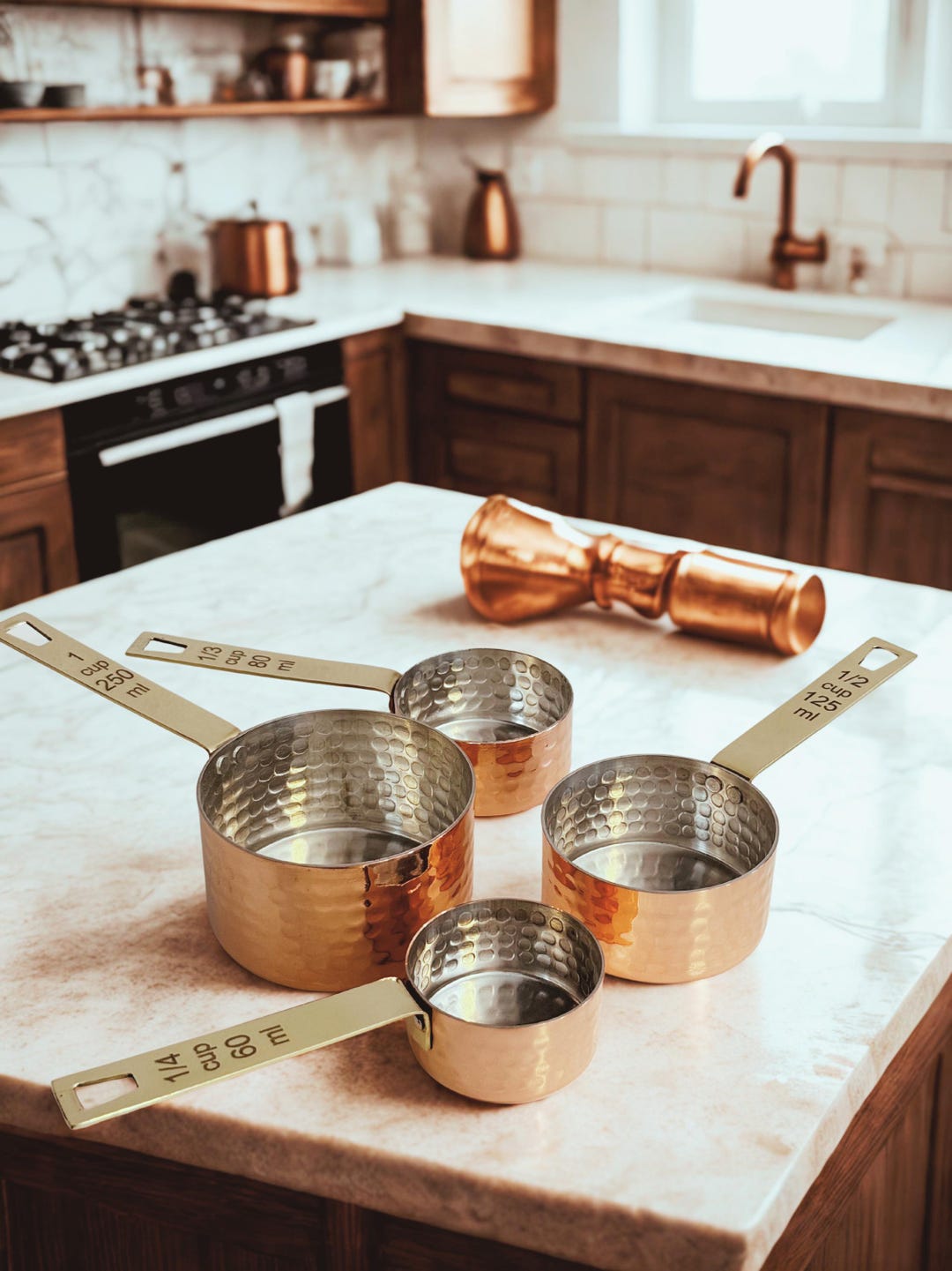 Handmade Copper Measuring Cup Set - Kitchenware - Etsy
