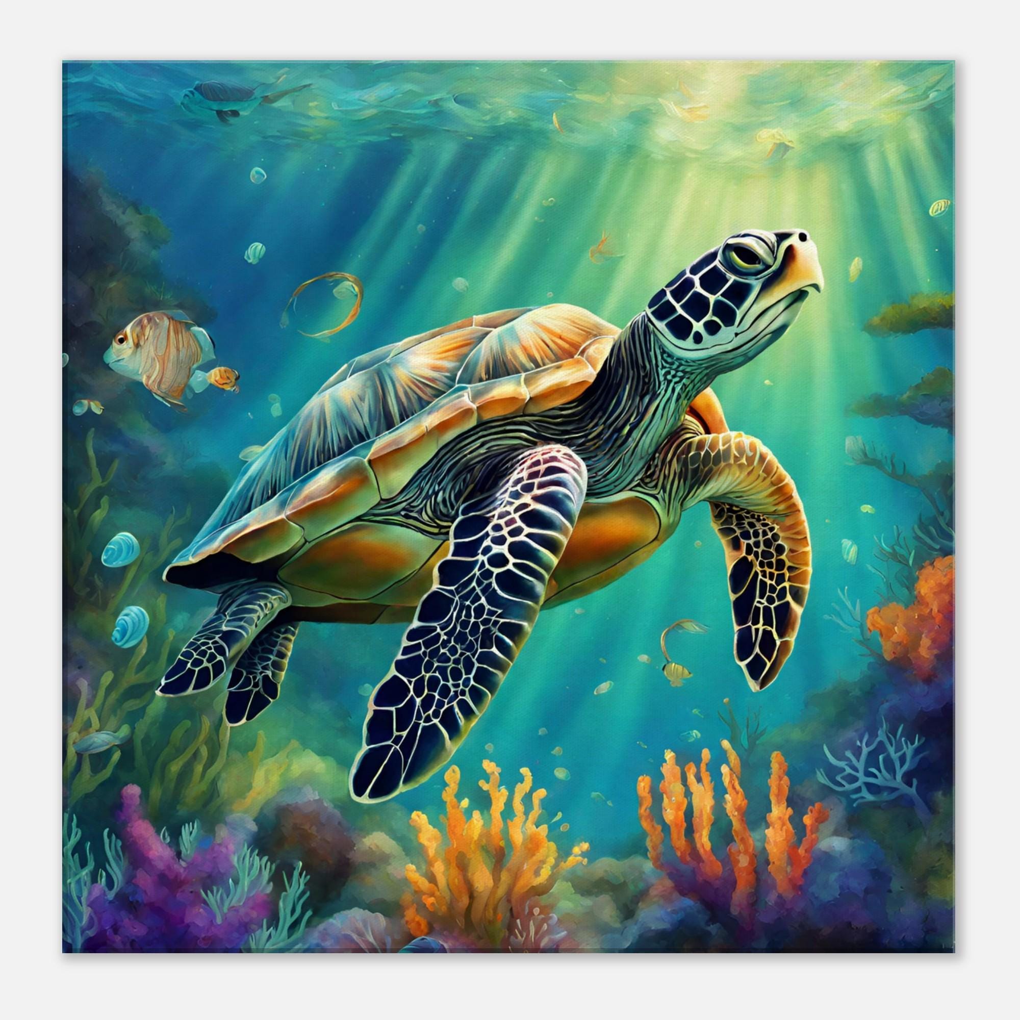 Fantasy Ocean Turtle Wall Art – Boho Coastal Decor Print - Etsy