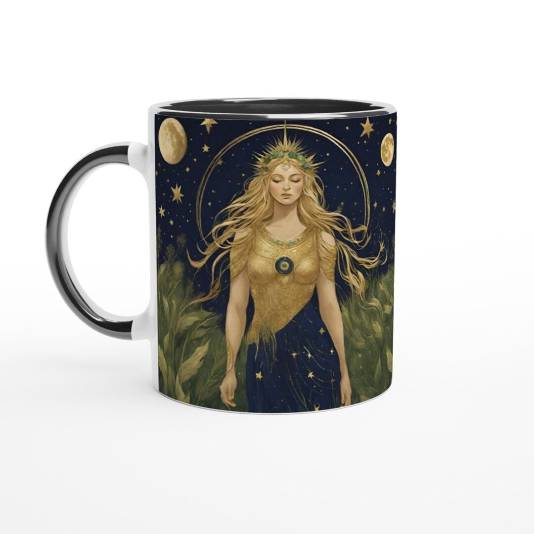 Celestial Goddess Mug 11oz Ceramic Mug, Wiccan Mugs, Witchy Gifts for Her, Gothic Mugs - Etsy UK