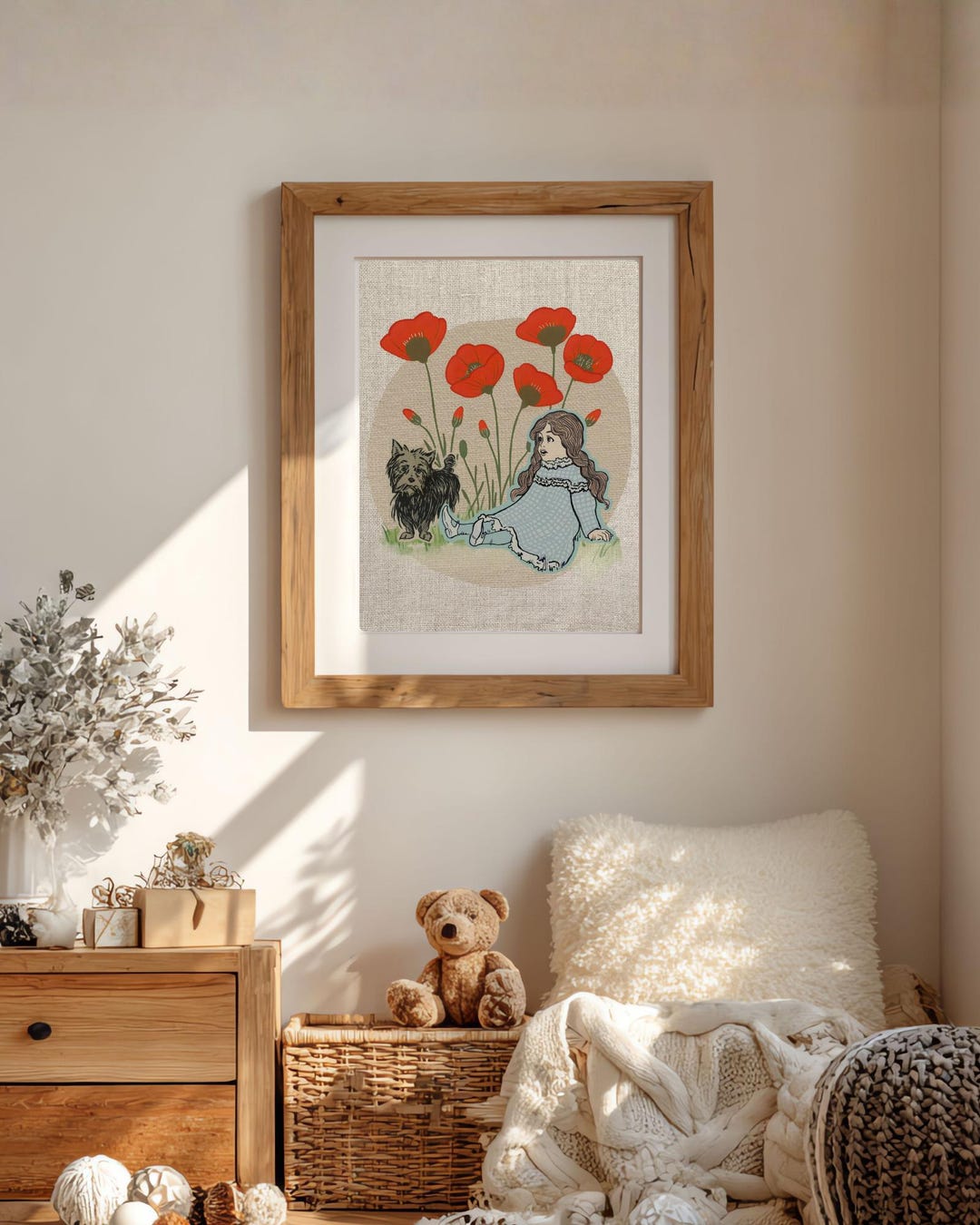 Dorothy and Toto Art Print, Wizard of Oz Nursery Decor (digital ...
