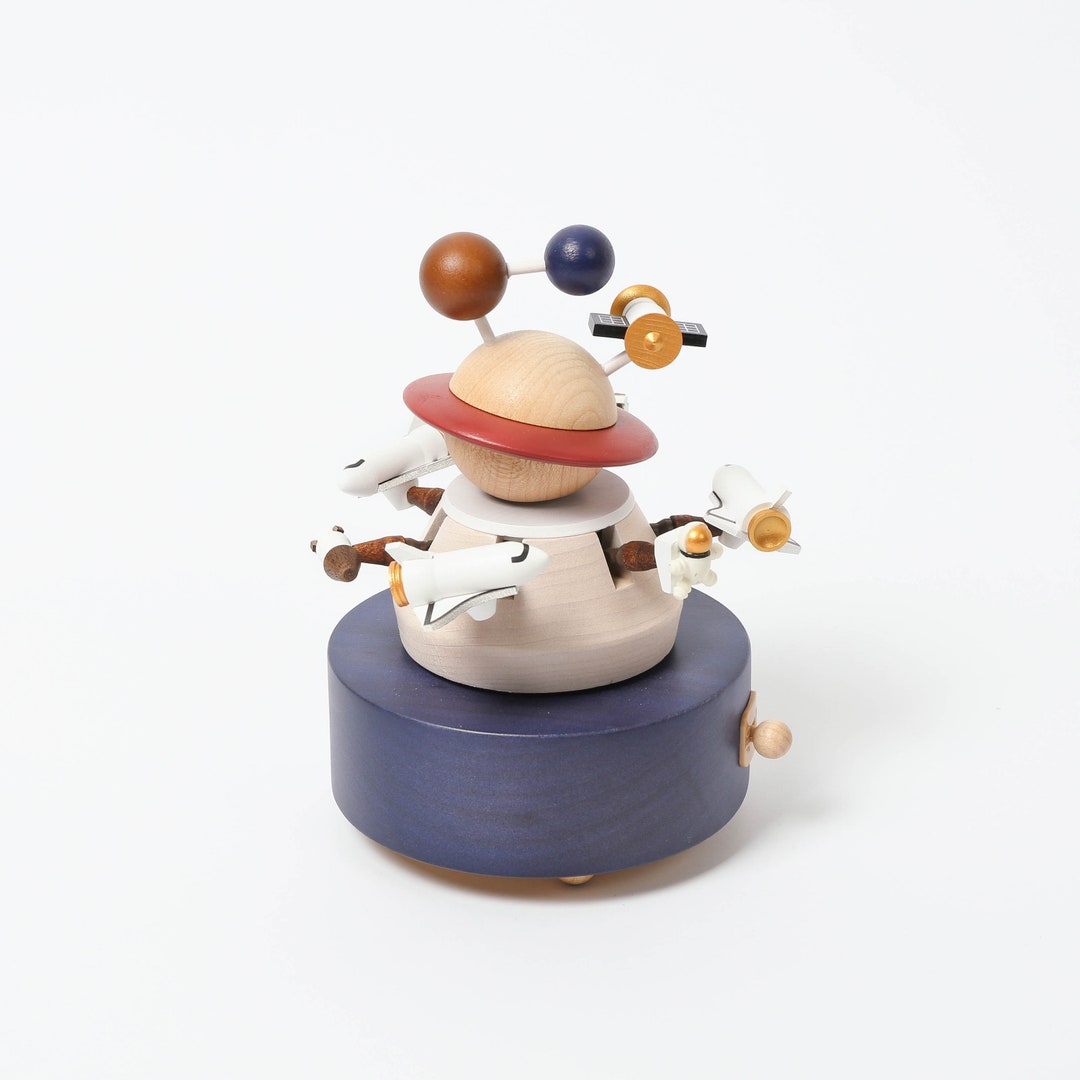 Wooden Outerspace Music Box - Etsy