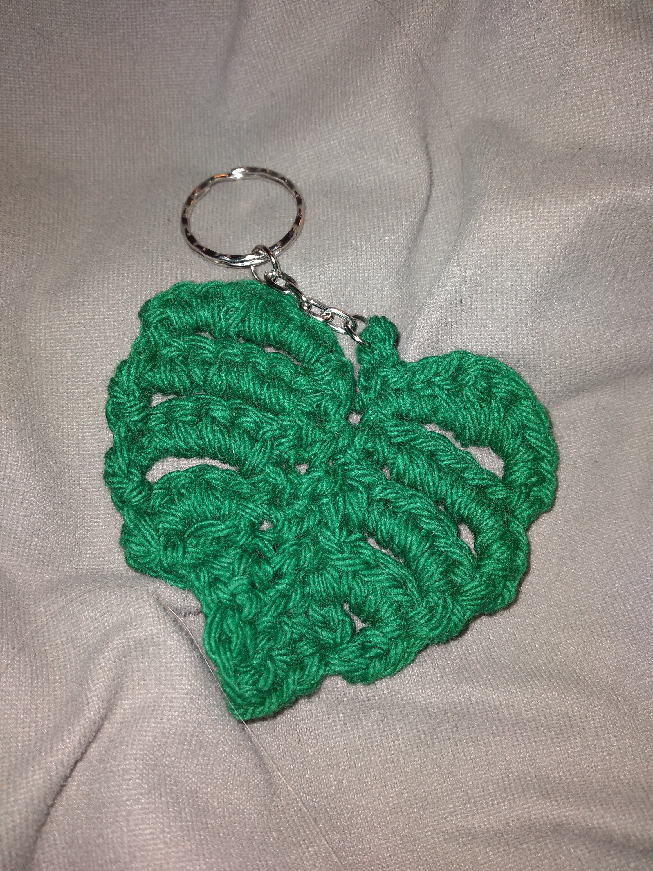 Monstera Leaf Crochet Keychain - Etsy
