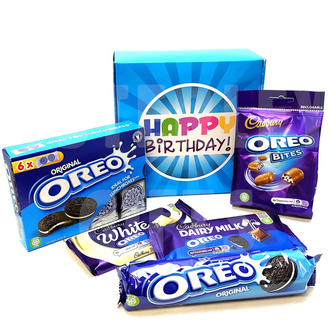 Happy Birthday Cadbury Oreo Gift Box Biscuits Bars and - Etsy