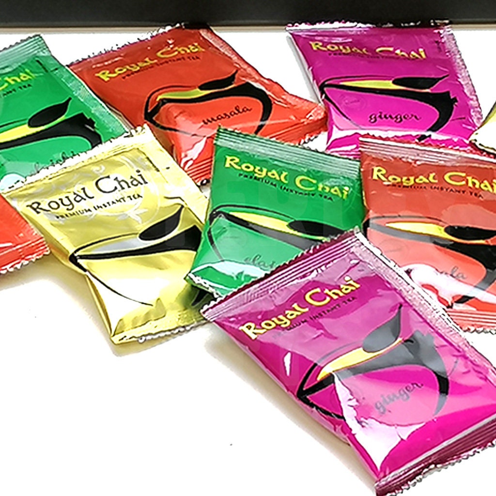 CHAI BOX - Assorted Selection of Royal Chai - Premium Instant Tea - 4 ...