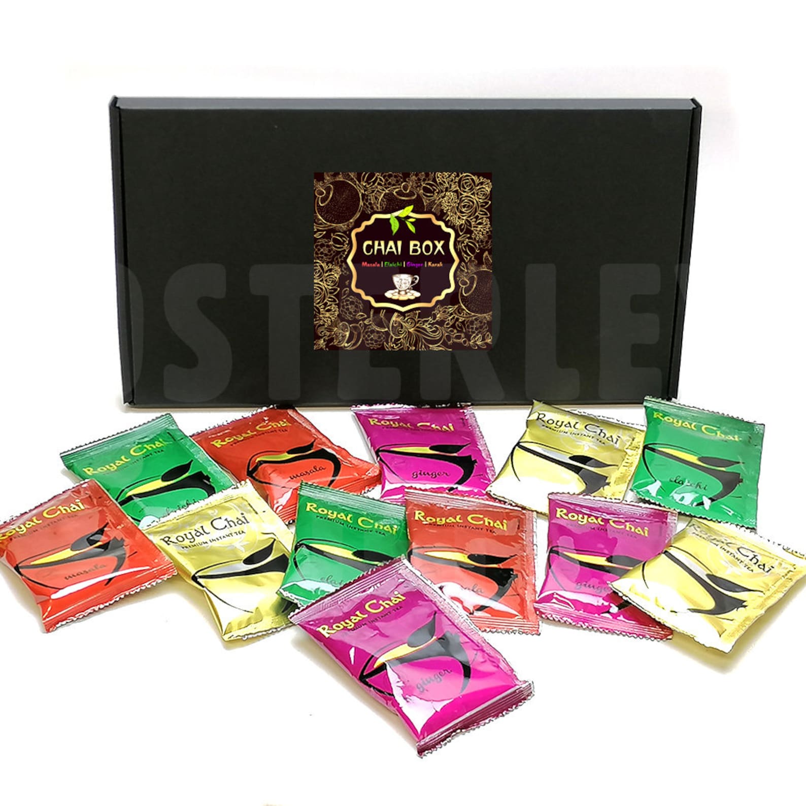CHAI BOX - Assorted Selection of Royal Chai - Premium Instant Tea - 4 ...