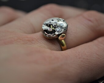 Clockwork Ring - Etsy