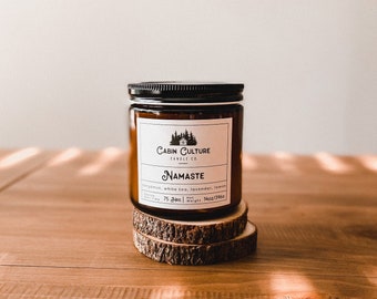 Namaste Candle - Etsy