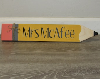 Personalized Pencil Teacher Gift/ Educator Gift - Etsy