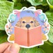 Dog Reading Bookish Sticker Bookish Merch, Kindle Sticker, Dog Lover ...