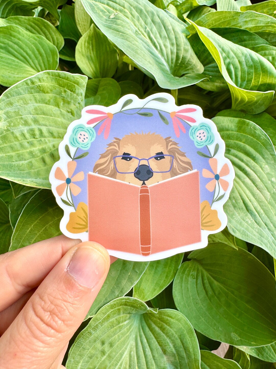 Dog Reading Bookish Sticker Bookish Merch, Kindle Sticker, Dog Lover ...